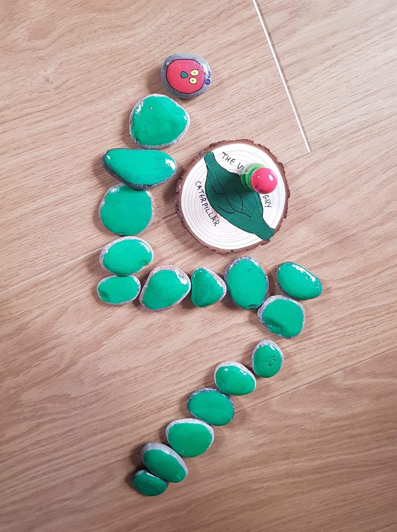 The Very Hungry Caterpillar Story Stones/painted | Etsy