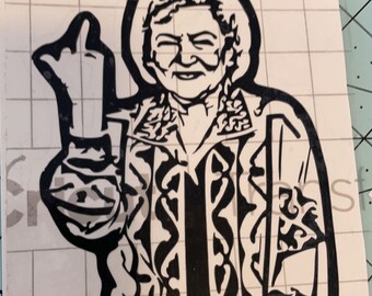 Betty White Vinyl Car - Etsy
