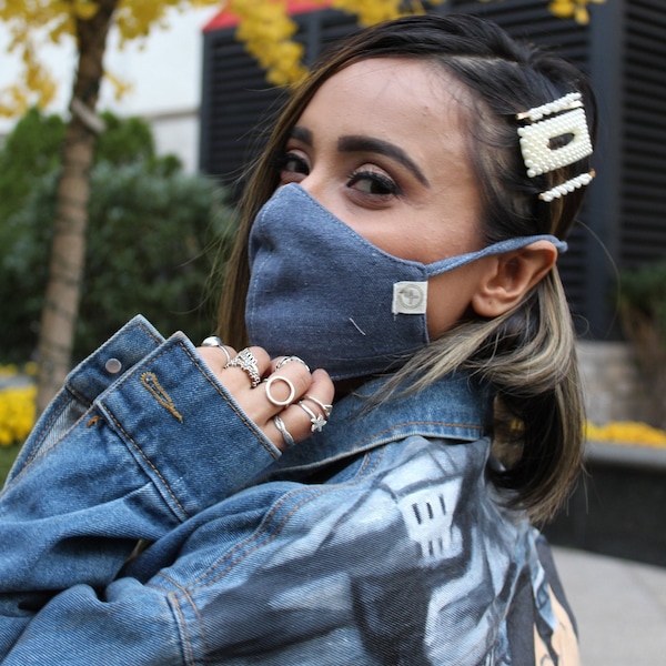 Denim Face Mask - Etsy