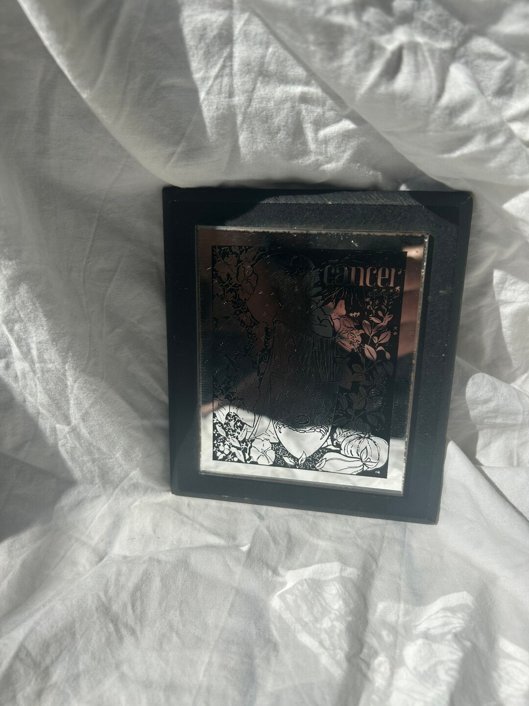 Vintage Cancer Zodiac Sign Mirror - Etsy