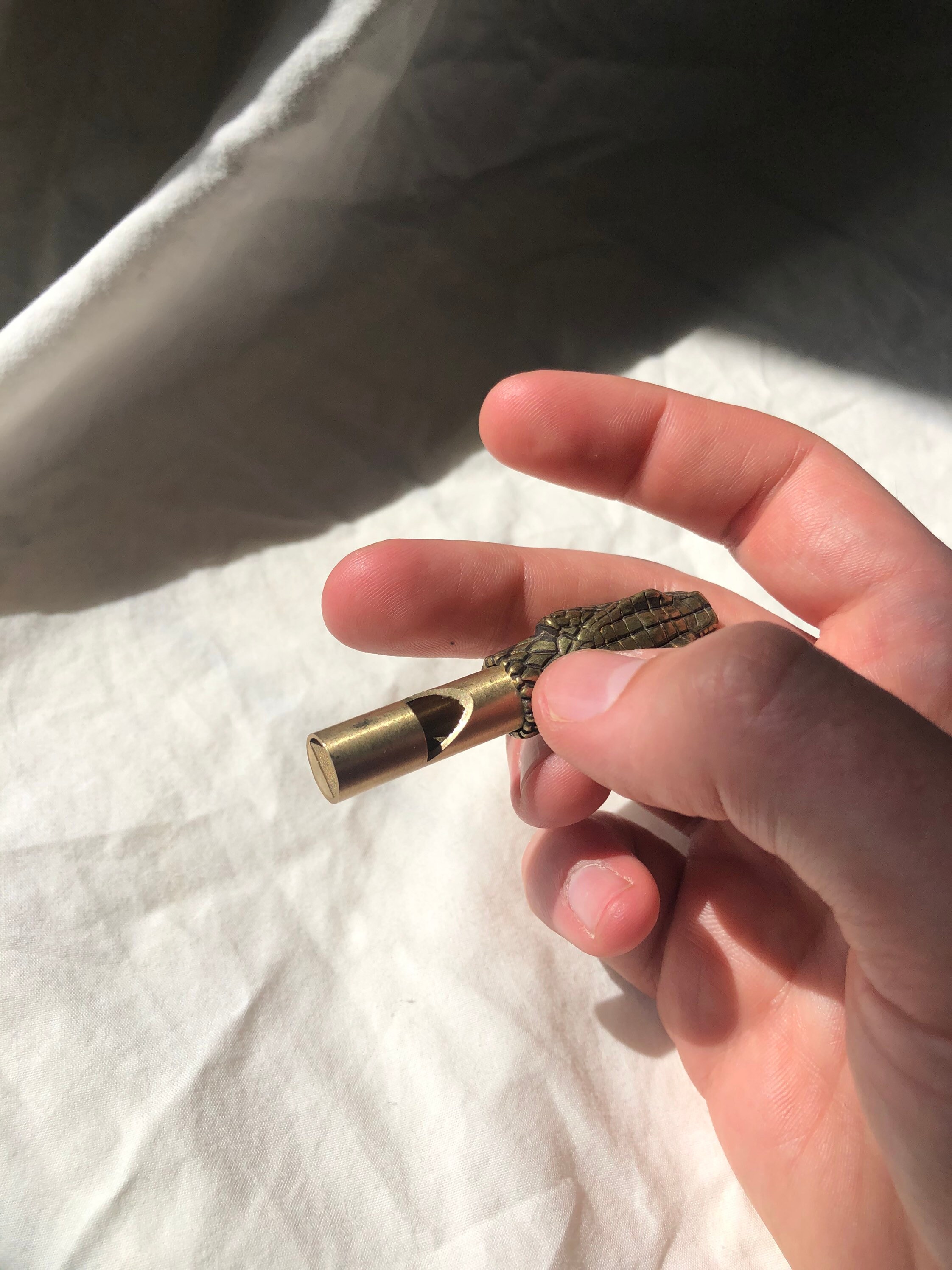 Vintage Brass Snake Whistle - Etsy