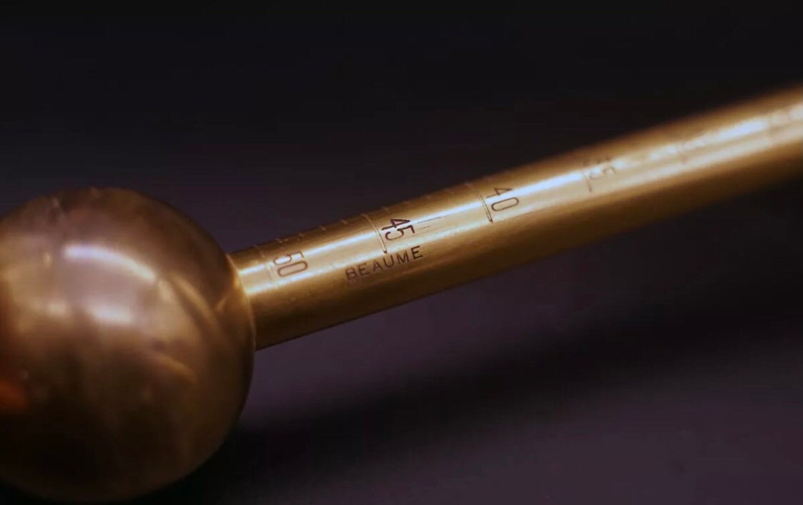 Vintage Brass Antique Hydrometer in Metal Tube Beaume - Etsy