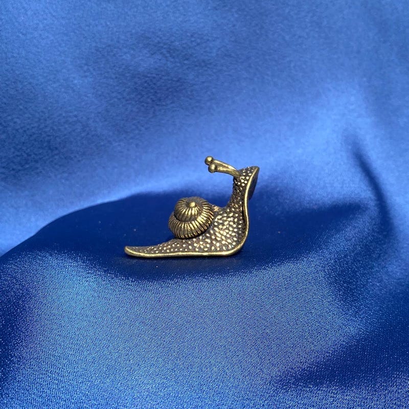 Brass Snail Figurine, - Etsy UK