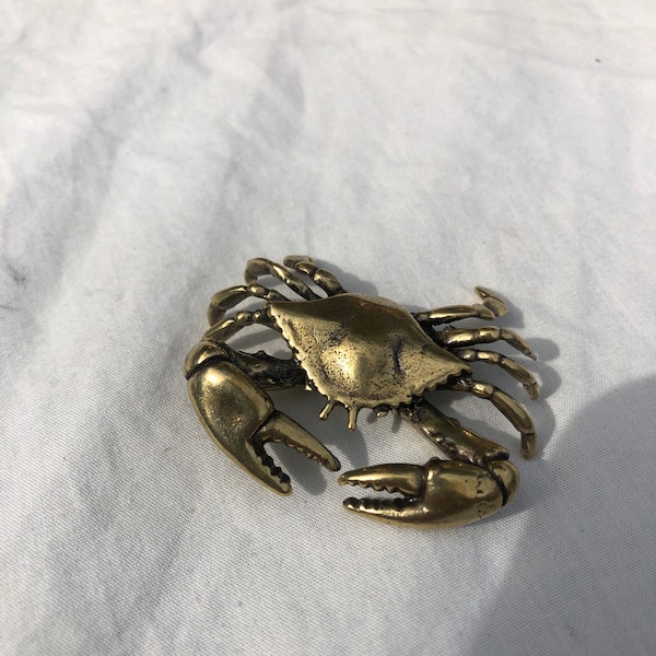 Brass Crab - Etsy