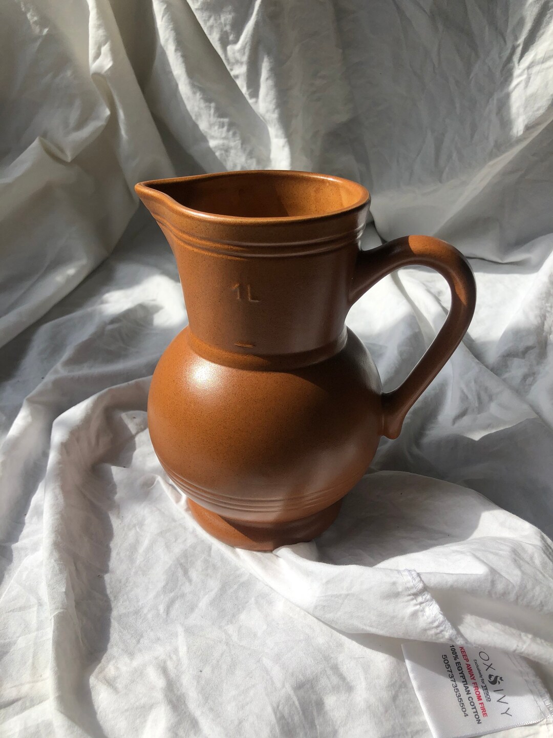 Vintage Emile Henry French Stoneware Jug Pitcher - Etsy