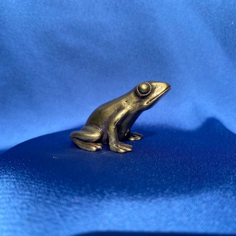 Brass Frog - Etsy