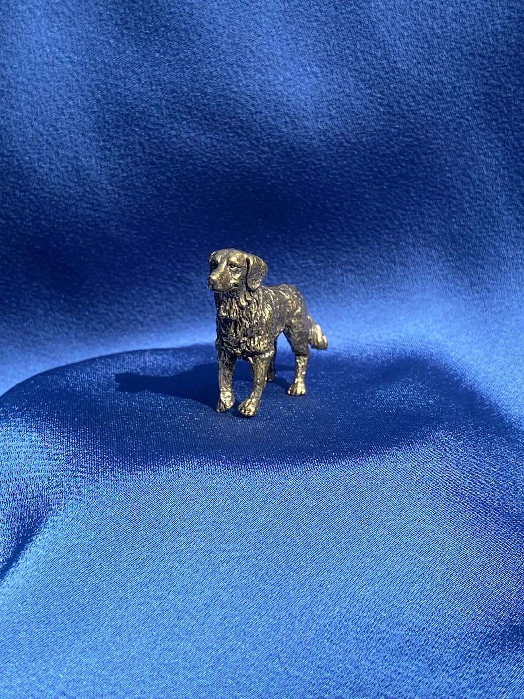 Vintage Brass Retriever Dog - Etsy