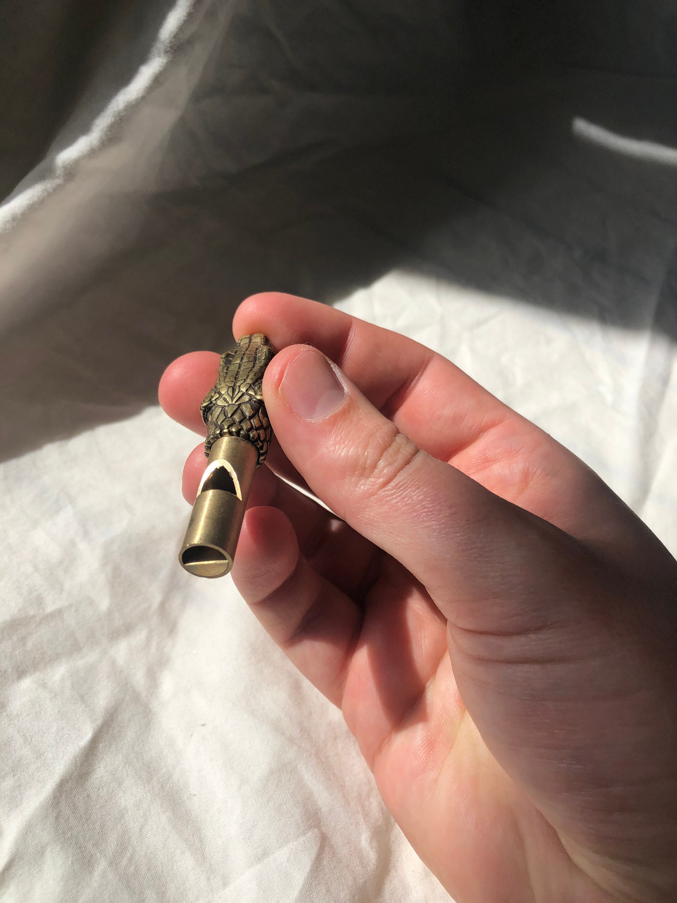 Vintage Brass Snake Whistle - Etsy