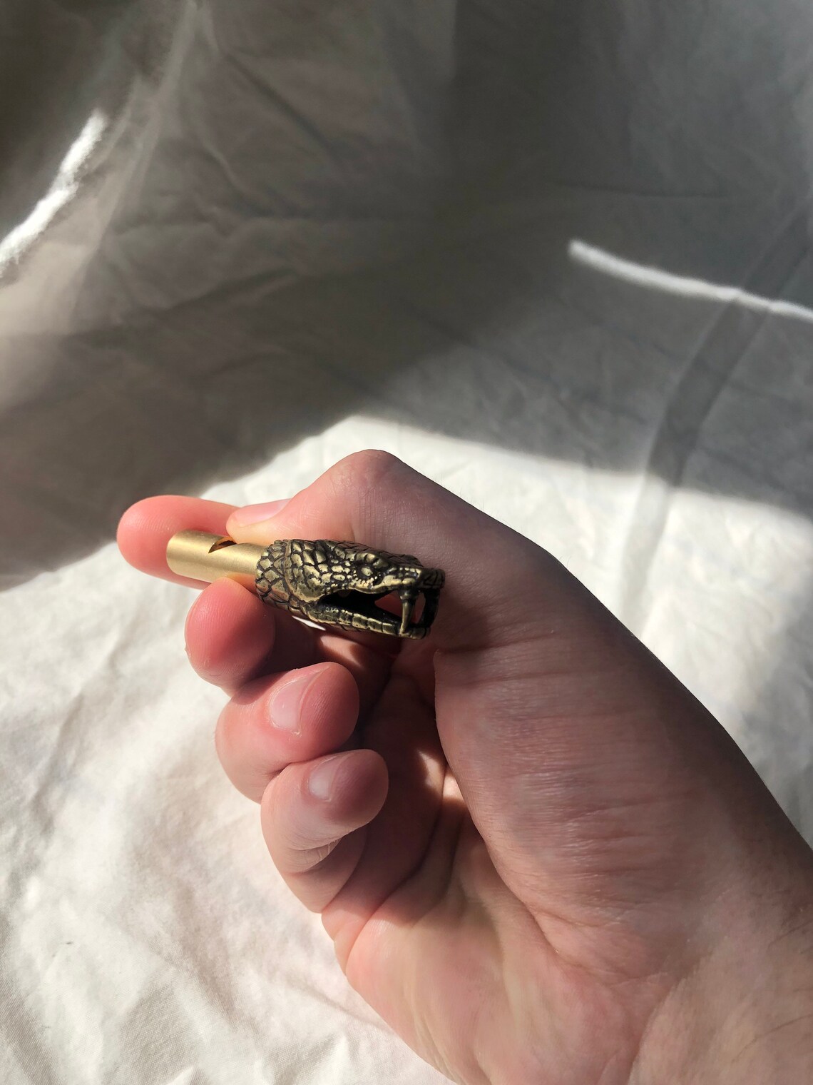 Vintage Brass Snake Whistle - Etsy