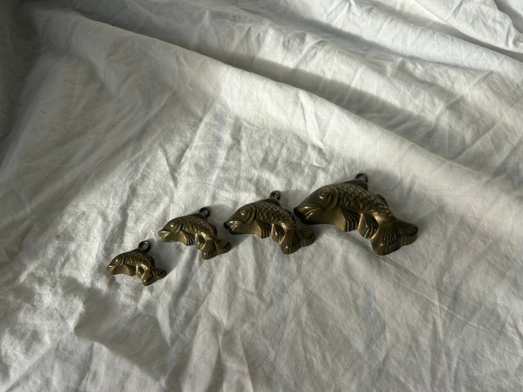 Vintage Brass Graduating Koi Carp Fish - Etsy