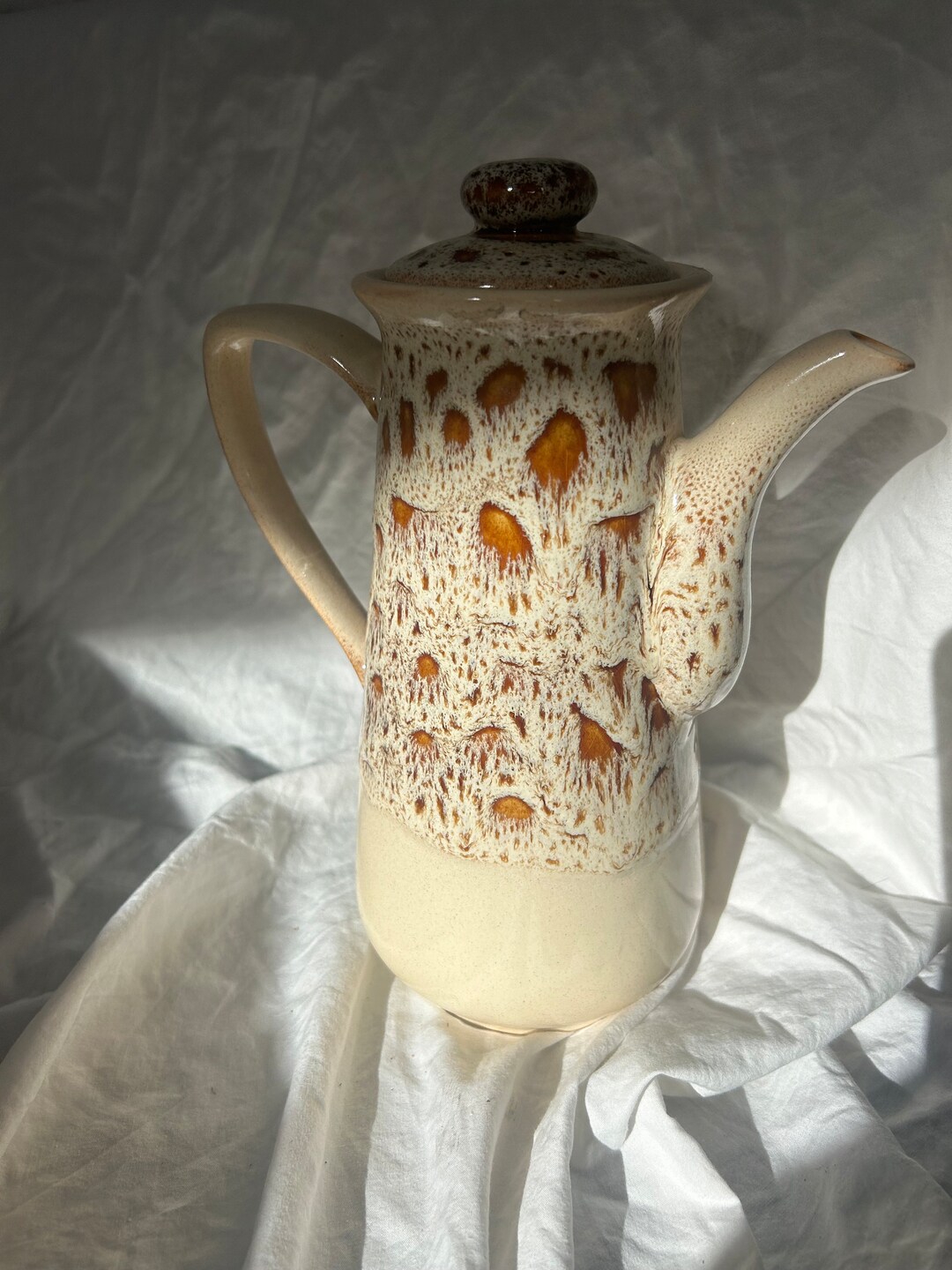 Vintage Fosters Pottery Honeycombe Tea Pot - Etsy