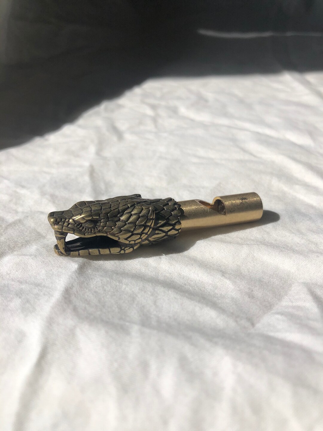 Vintage Brass Snake Whistle - Etsy