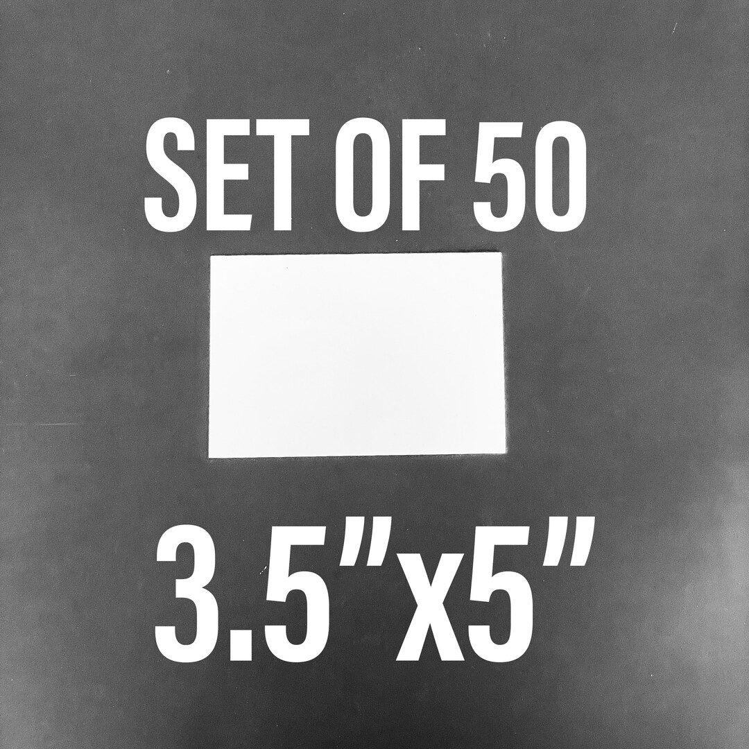 3.5"x5" Aluminum Sublimation Blanks - Set of 50 - Etsy