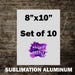 8x12 Aluminum Sublimation Street Sign Blanks Set of 10 - Etsy