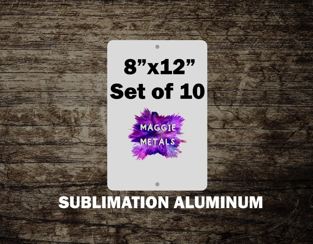 8"x12" Aluminum Sublimation Street Sign Blanks - Set of 10 - Etsy