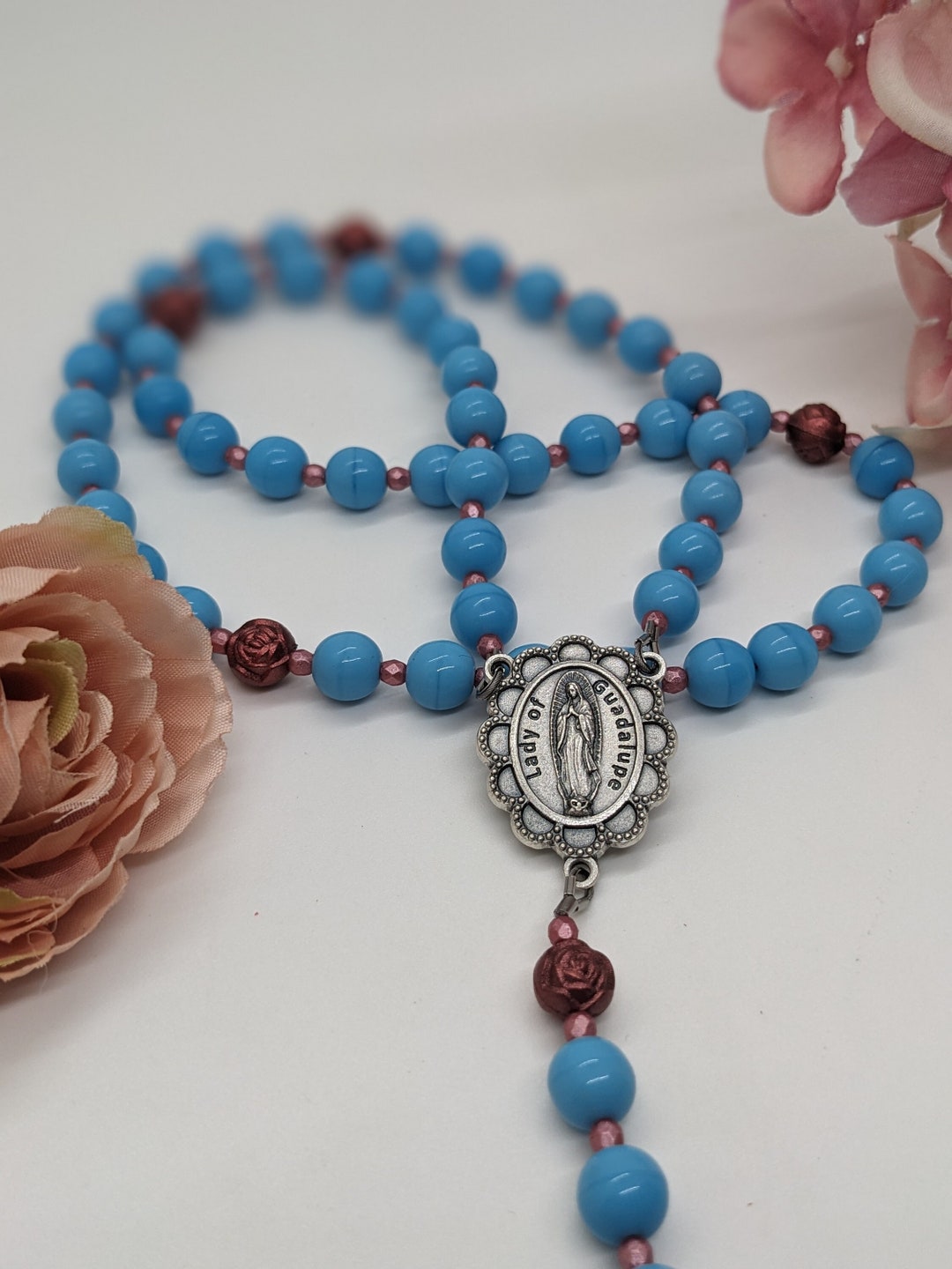 Rose Our Lady of Guadalupe Rosary - Etsy