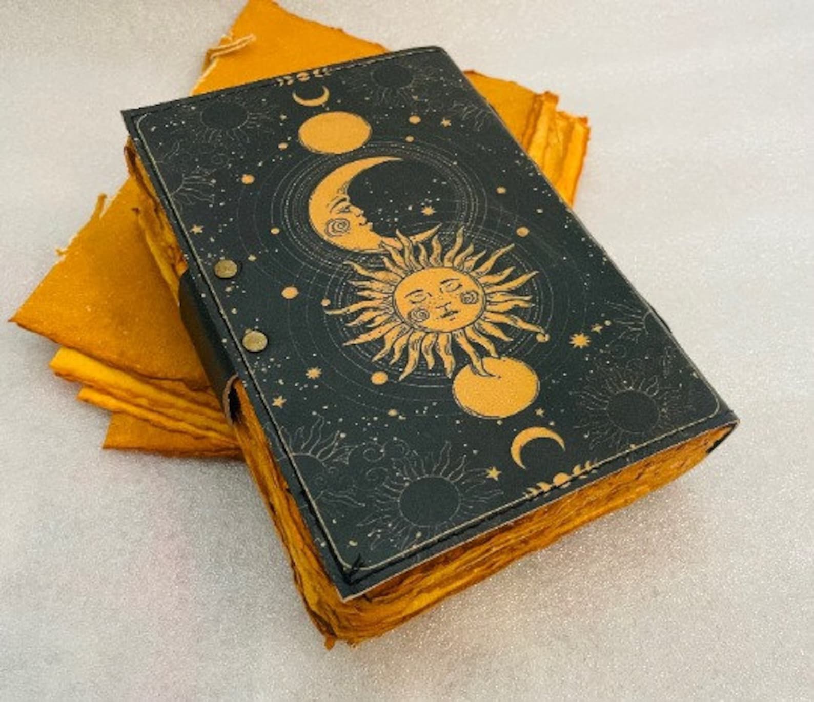 Sun and Moon Goddess Journal Spell Book of Shadows Journal - Etsy