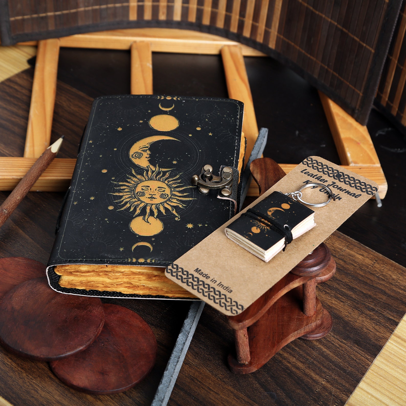 Sun and Moon Goddess Journal Spell Book of Shadows Journal - Etsy