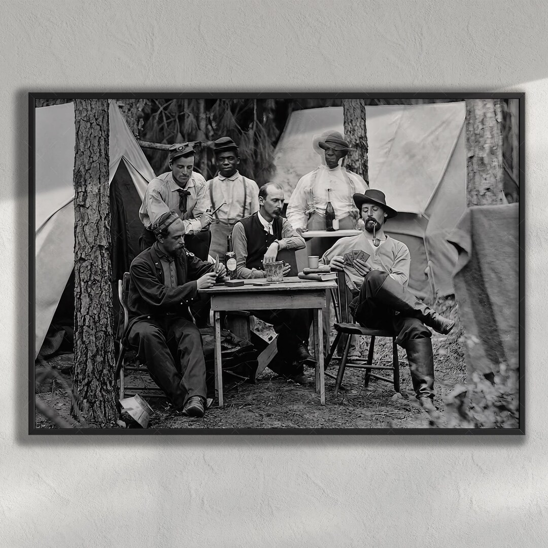 Union Officers Playing Cards: Civil War Soldiers - Vintage Black ...