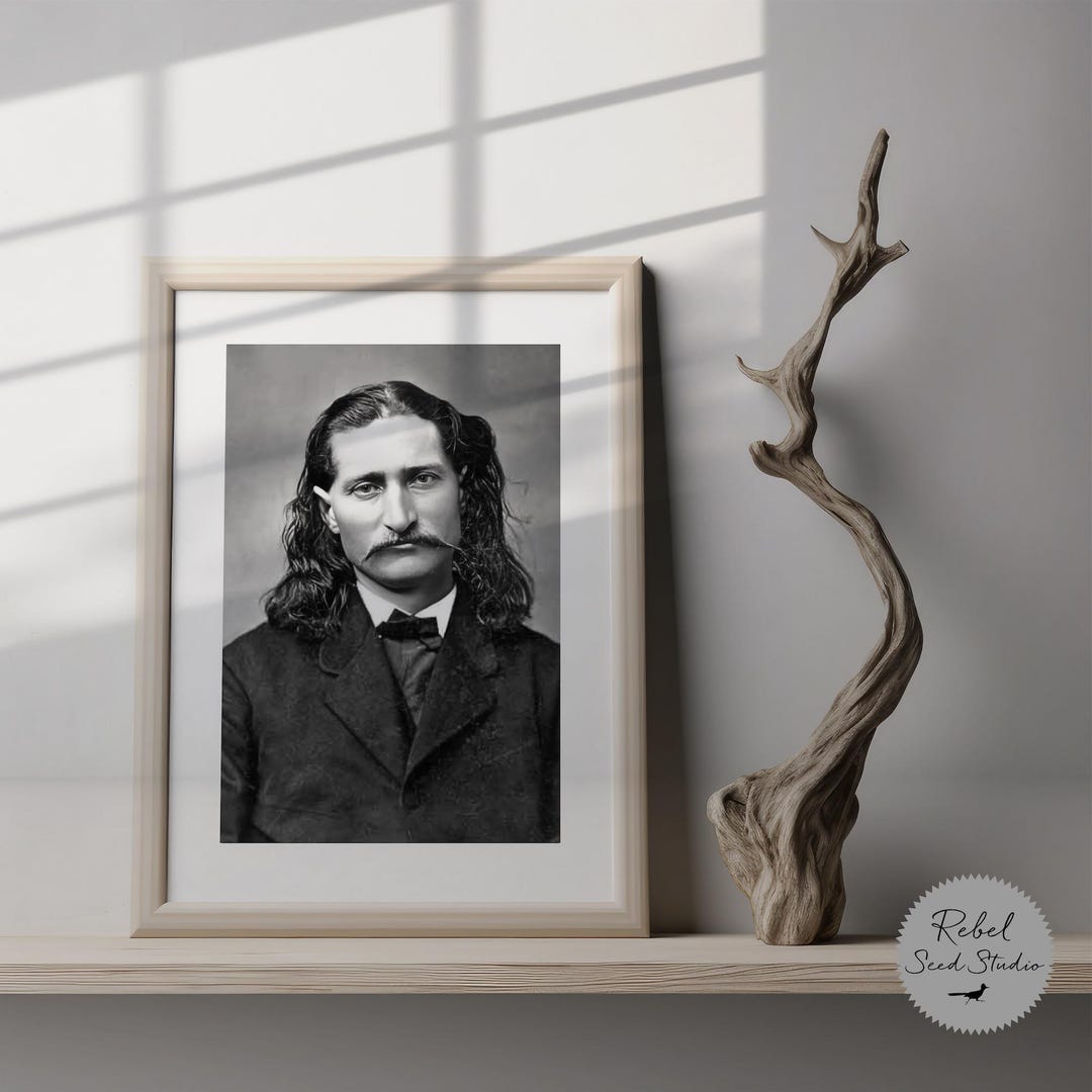 Wild Bill Hickok - Vintage Old West Lawman Photograph - Sepia - Black ...
