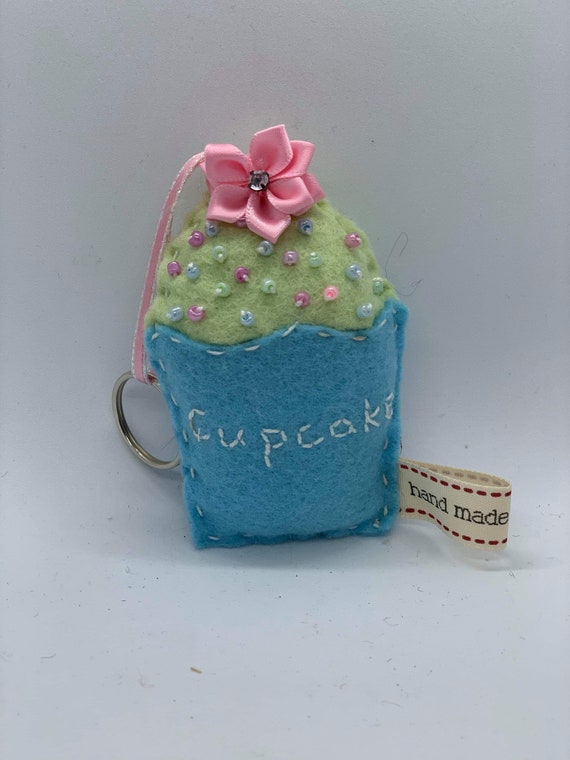 Cupcake Keyring Handmade Keyring Teacher Gift Cute - Etsy