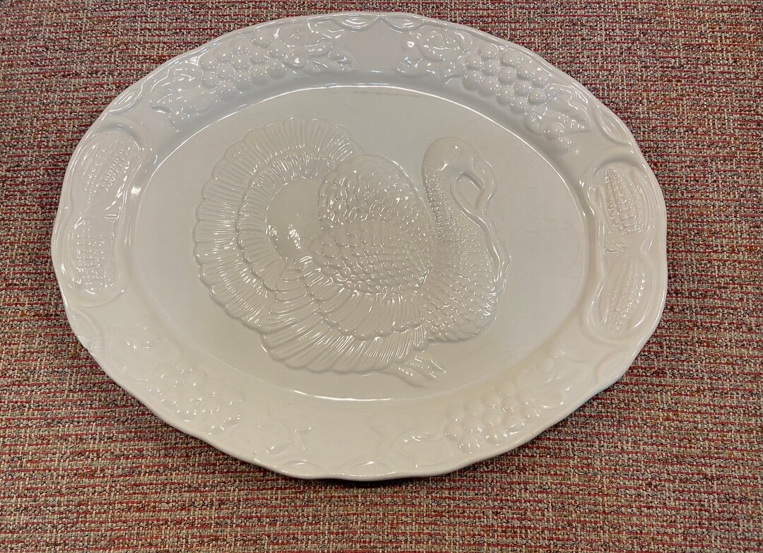 Vintage Turkey Platter Shipping Included - Etsy