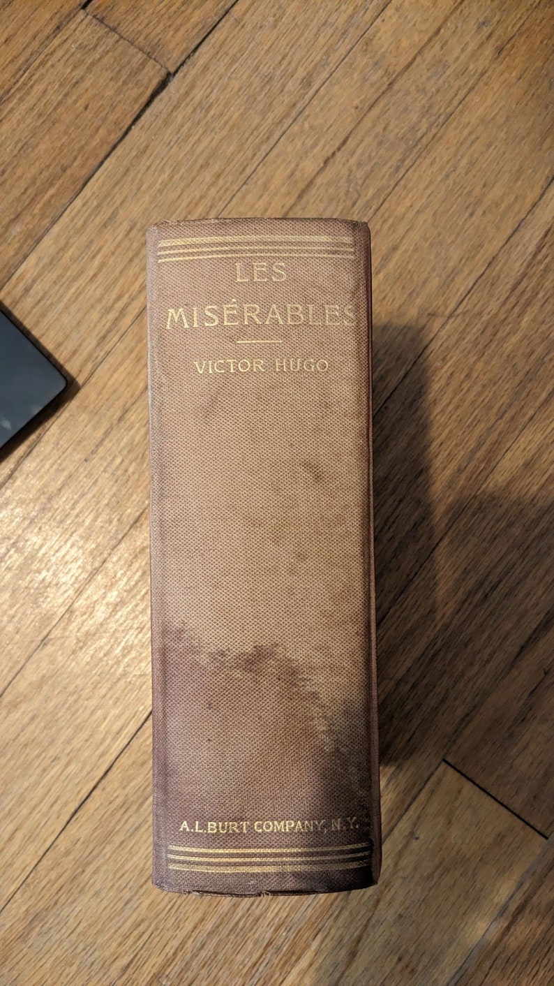RARE VINTAGE Les Miserables - Victor Hugo, Complete in One Volume - Etsy