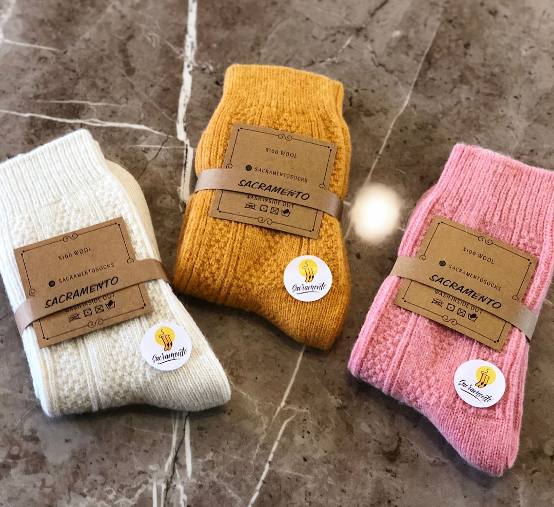 Wool Socks Women Merino Wool Socks Wool Socks Women Thigh Short Knitted ...