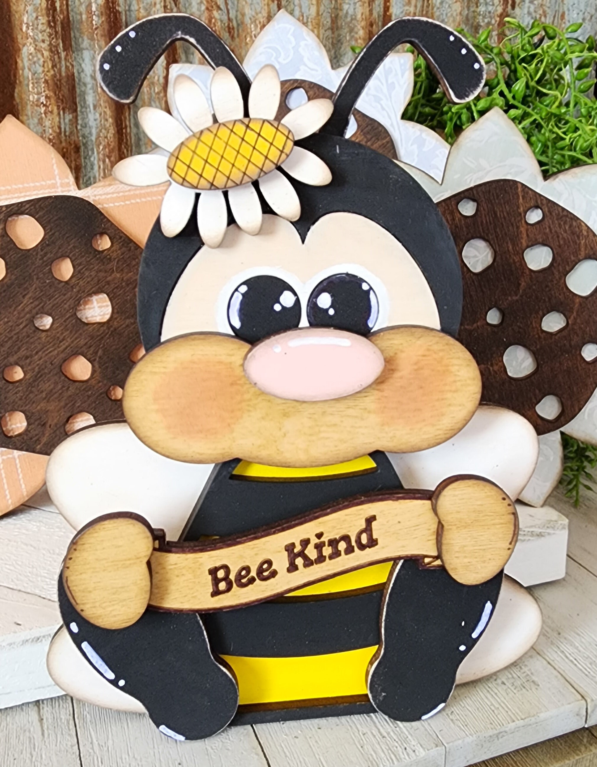 Farmhouse Bee Shelf Sitter, Baby Shower Gift, Shelf Sitter, Wooden Bee ...