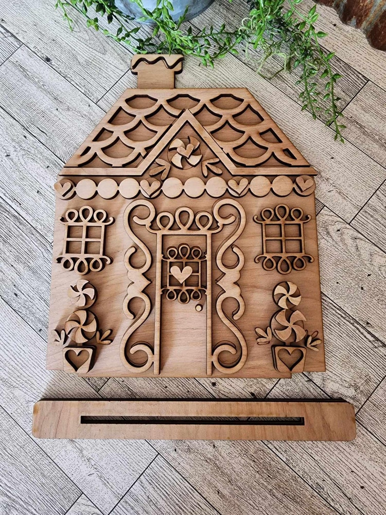 DIY Gingerbread House Shelf Sitter Kit, Make Your Own Gingerbread ...