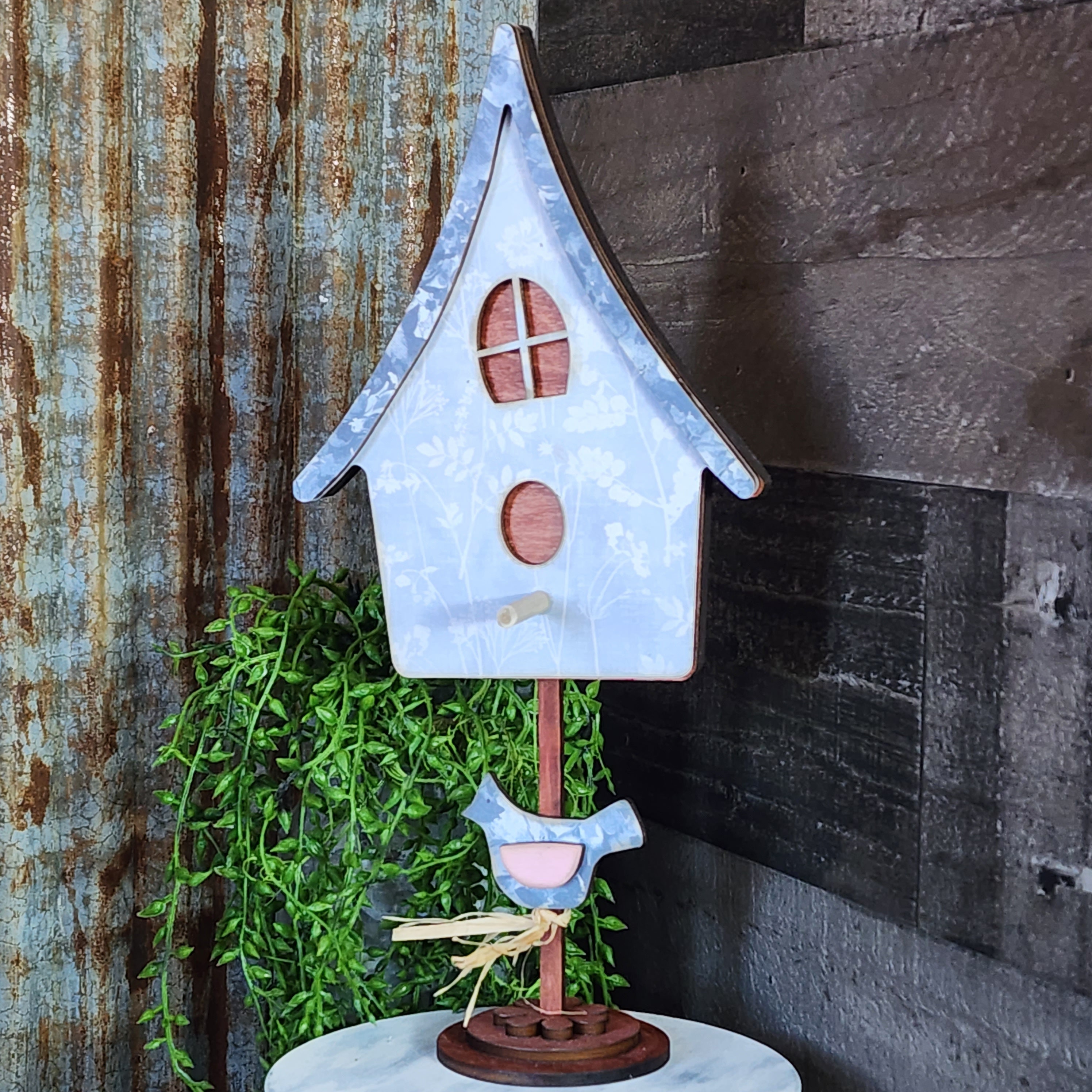 Standing Birdhouse Decoration - Etsy