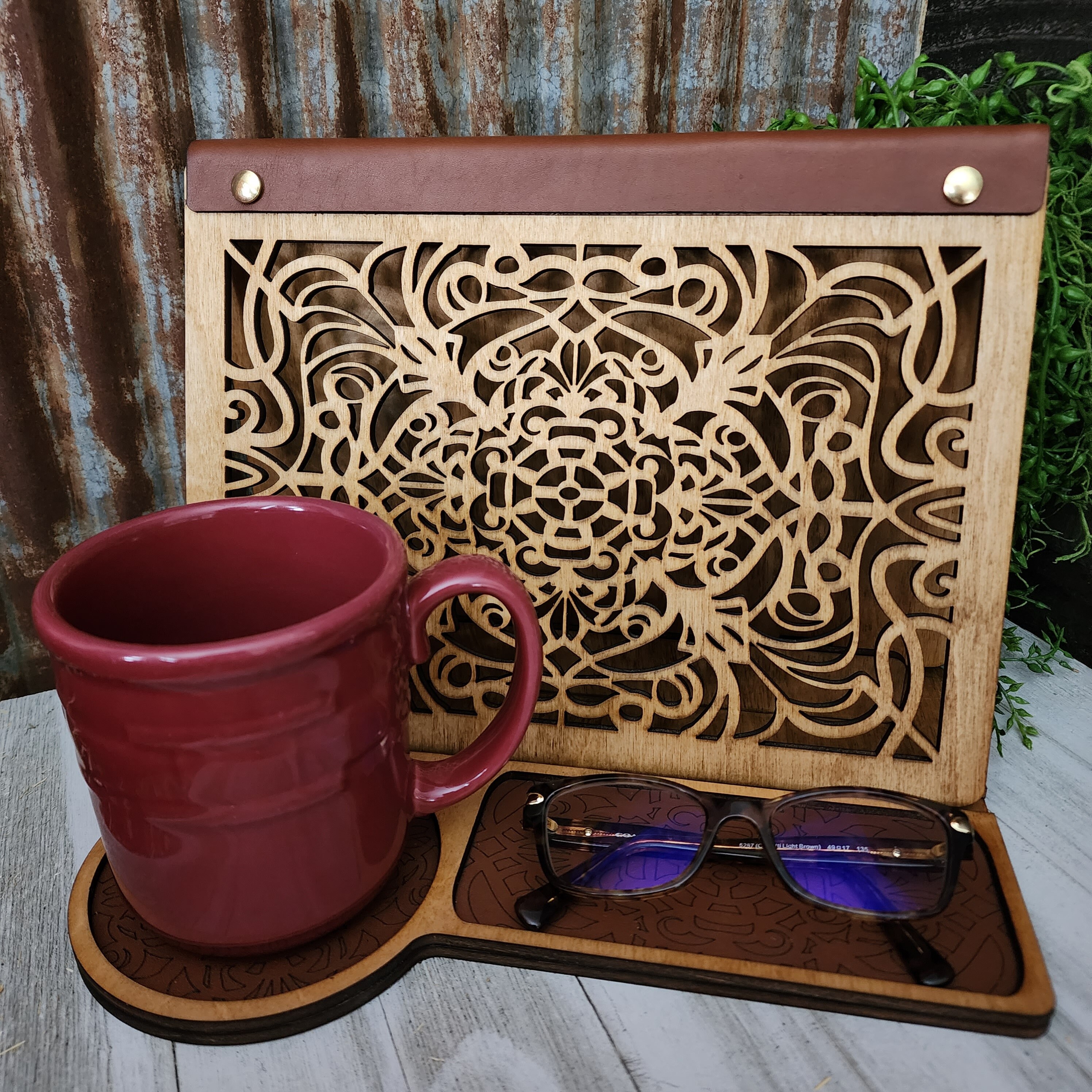 Wooden Book Valet Stand, Gift for Book Lovers, Nightstand Book Holder ...