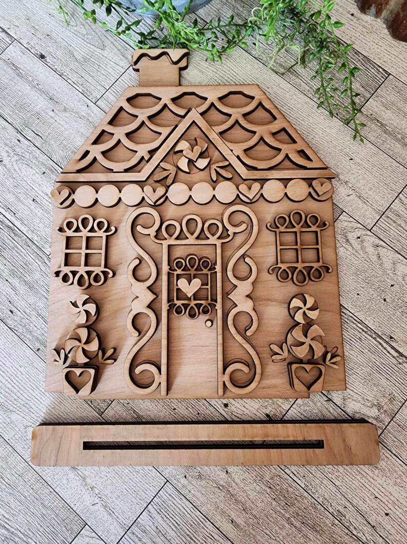 DIY Gingerbread House Shelf Sitter Kit, Make Your Own Gingerbread ...