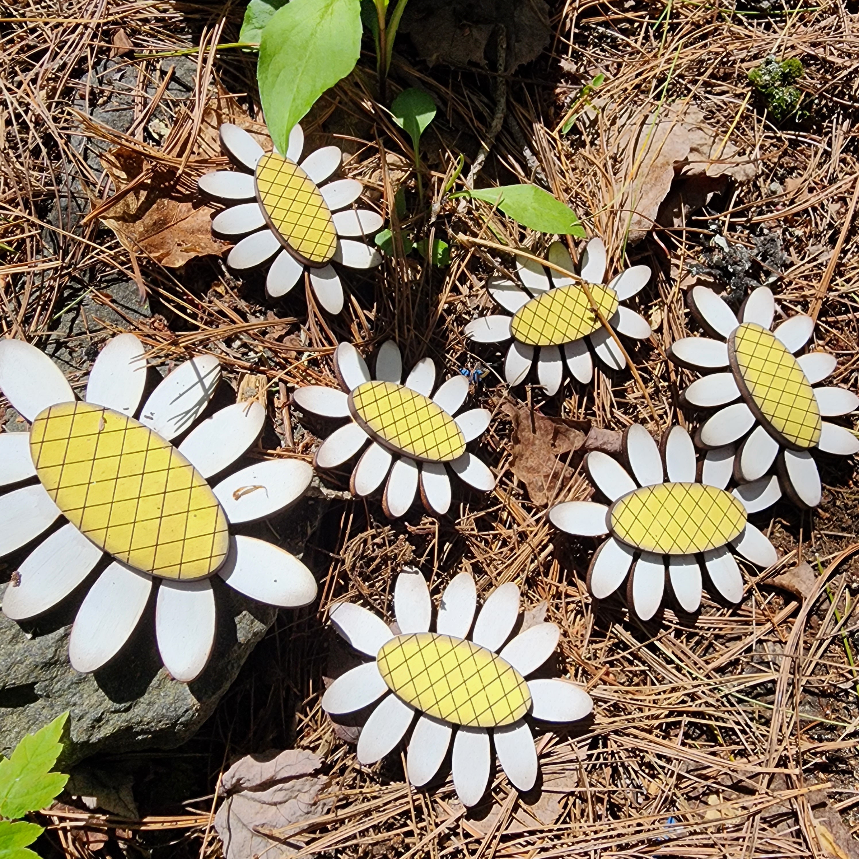 Set of Three Farmhouse Daisies Rustic Farmhouse Daisies - Etsy