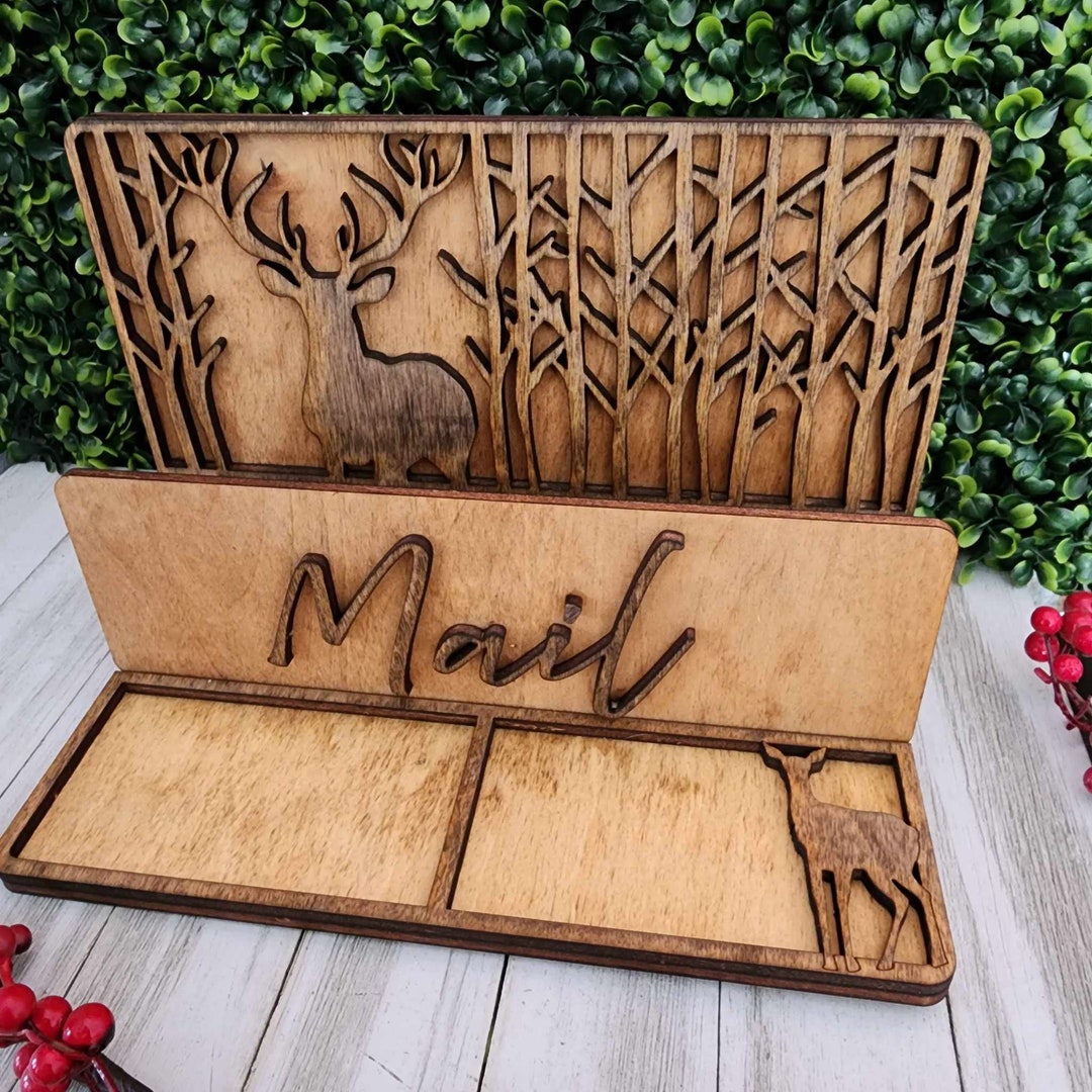 Kitchen Mail Organizer With Phone and Key Storage, Farmhouse Organizer ...