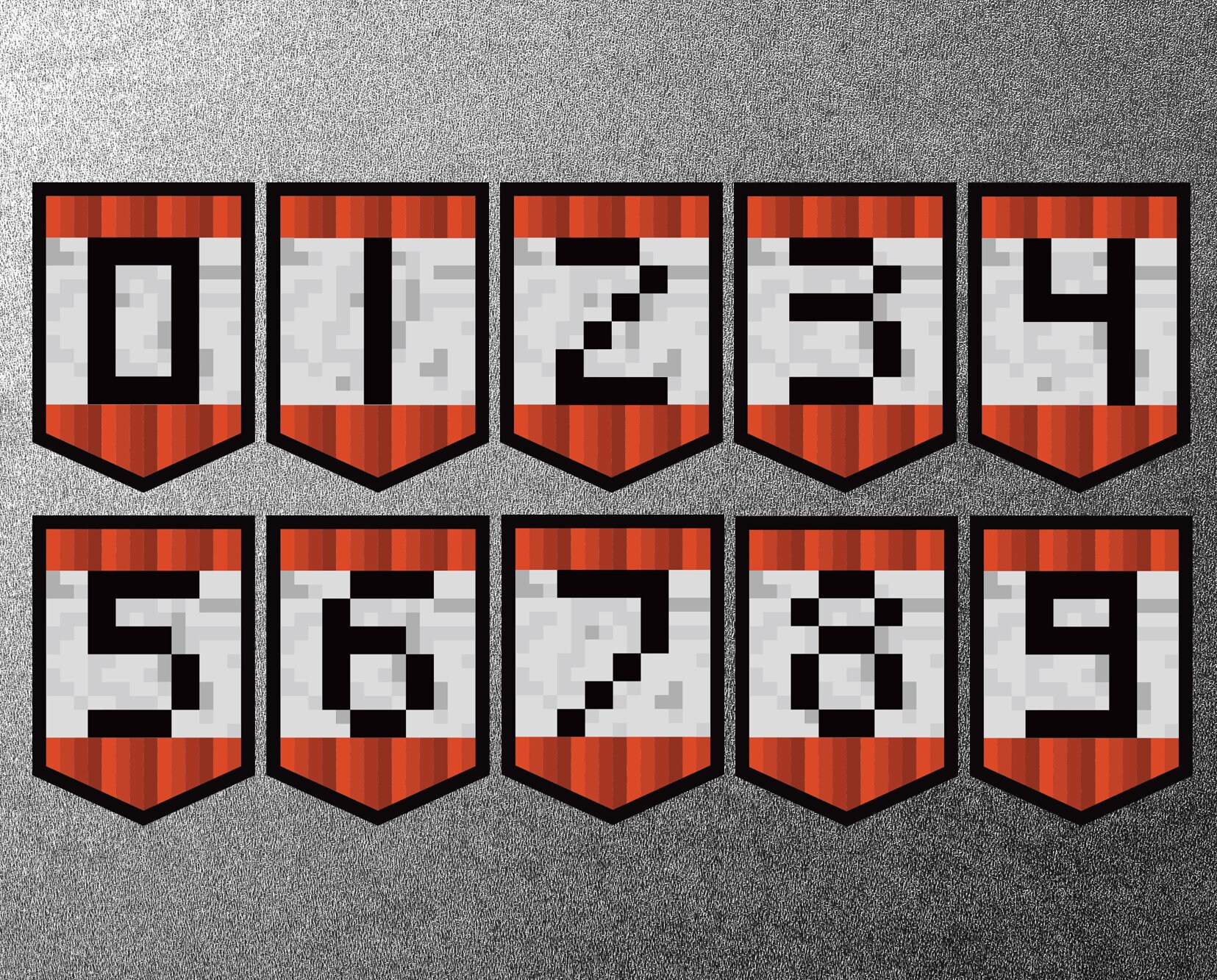 Birthday Decorations Pixel Game Banner, Printable Bundle Instant ...