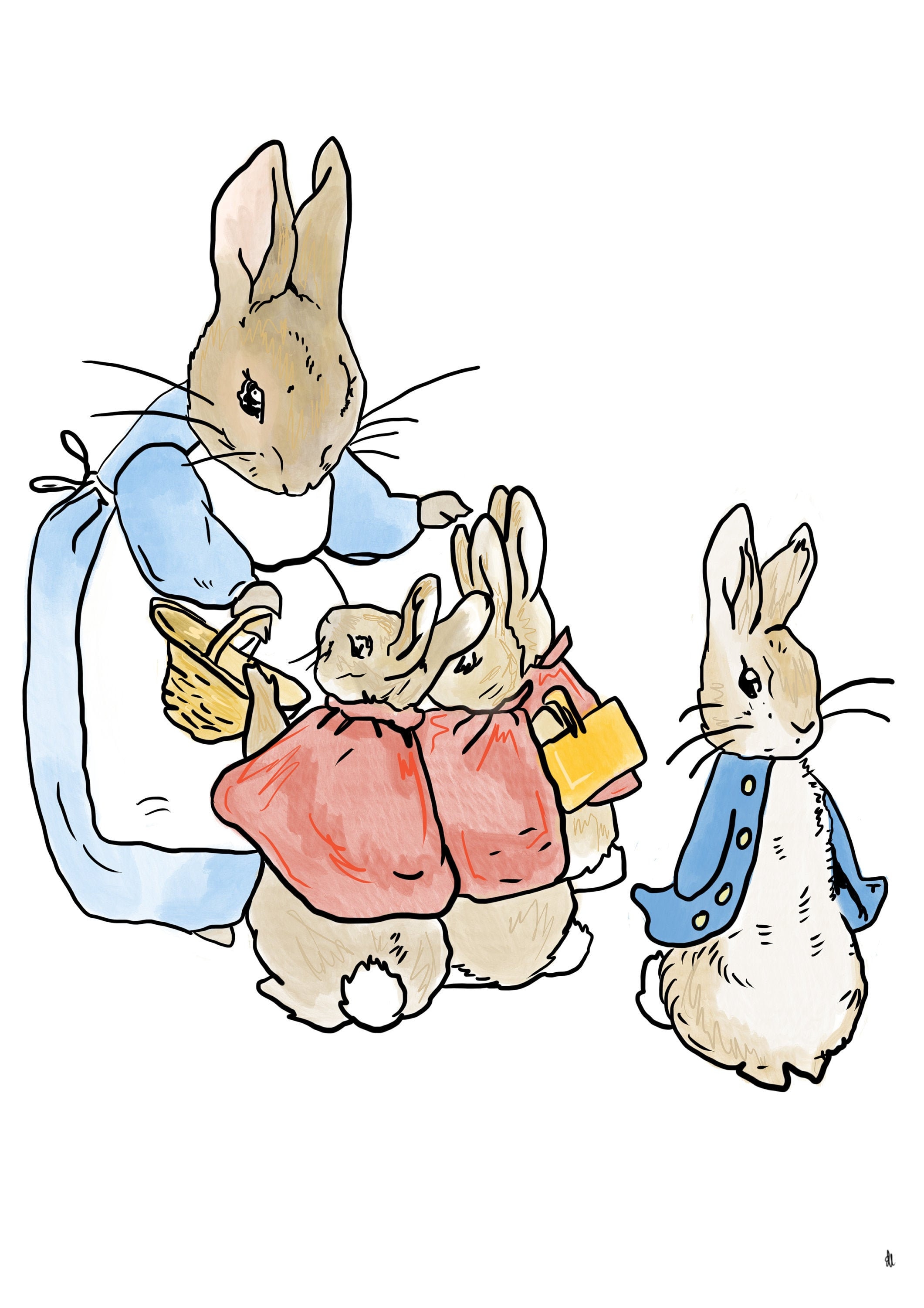 Peter Rabbit Family - Etsy