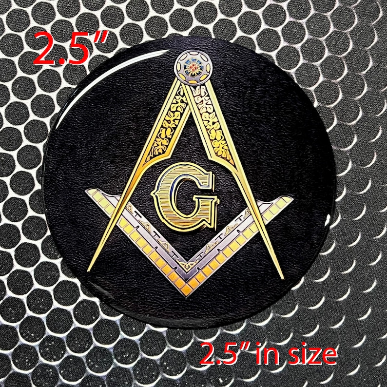 Mason Masonic Freemason Domed Decal Car Emblem 3D Sticker - Etsy