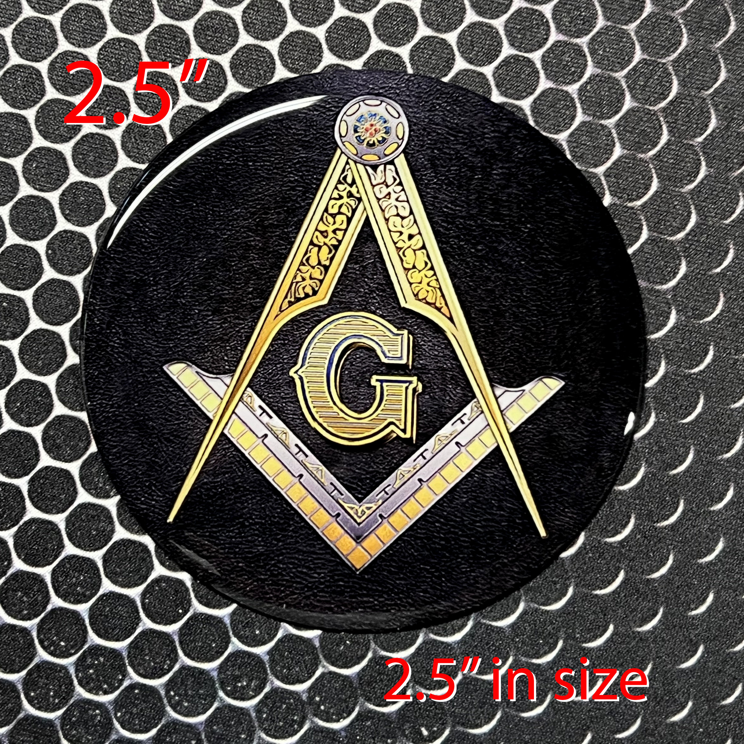 Mason Masonic Freemason Domed Decal Car Emblem 3D Sticker - Etsy