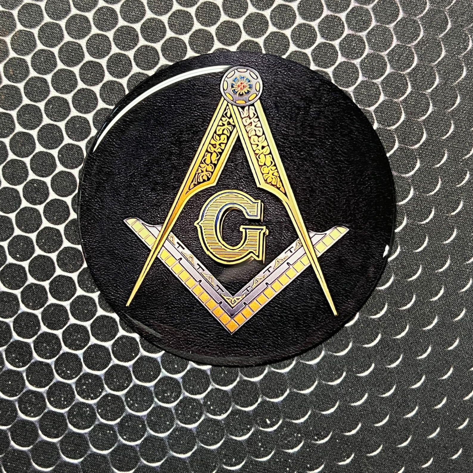 Mason Masonic Freemason Domed Decal Car Emblem 3D Sticker - Etsy