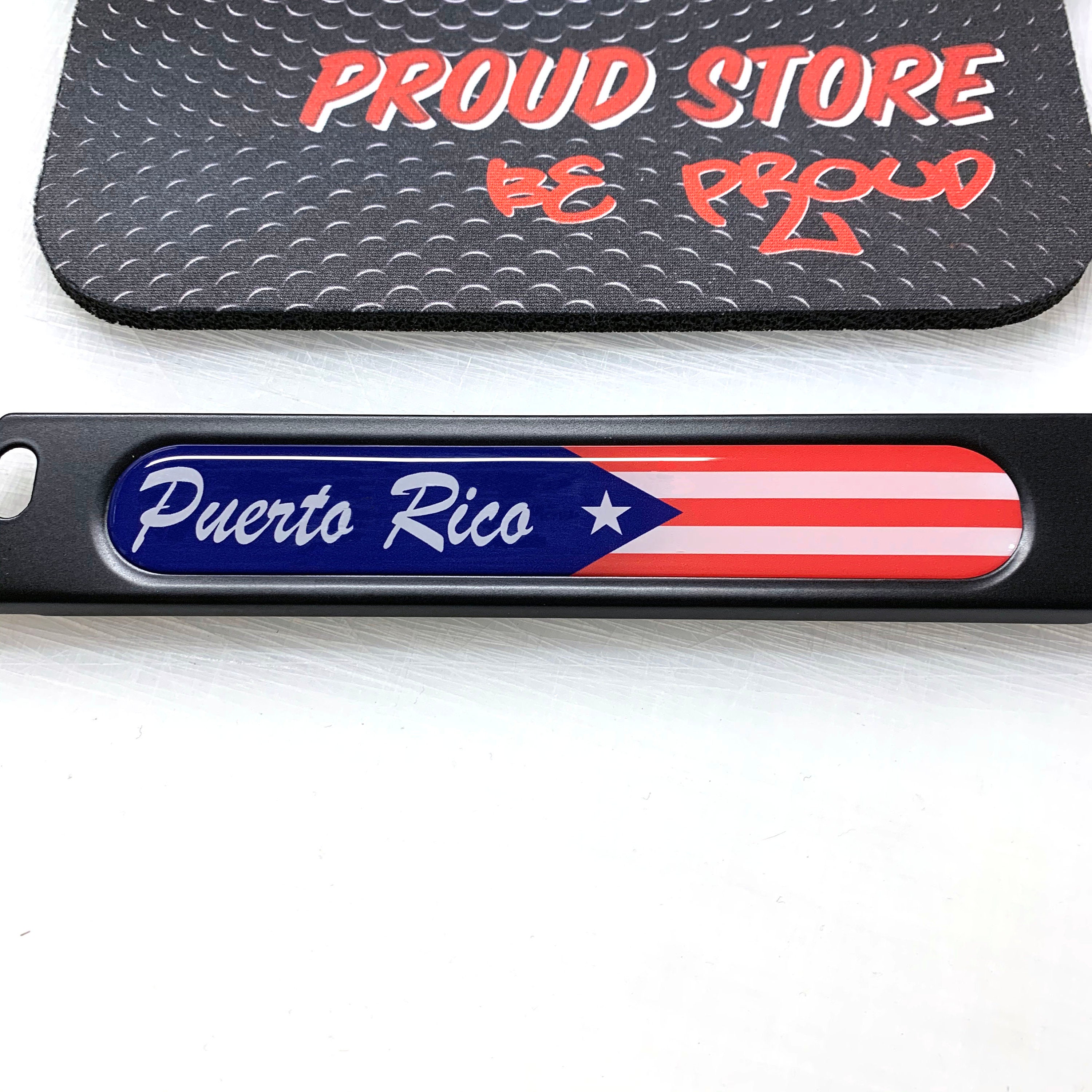 Puerto Rico Flag Domed BLACK License Plate Frame US Size - Etsy