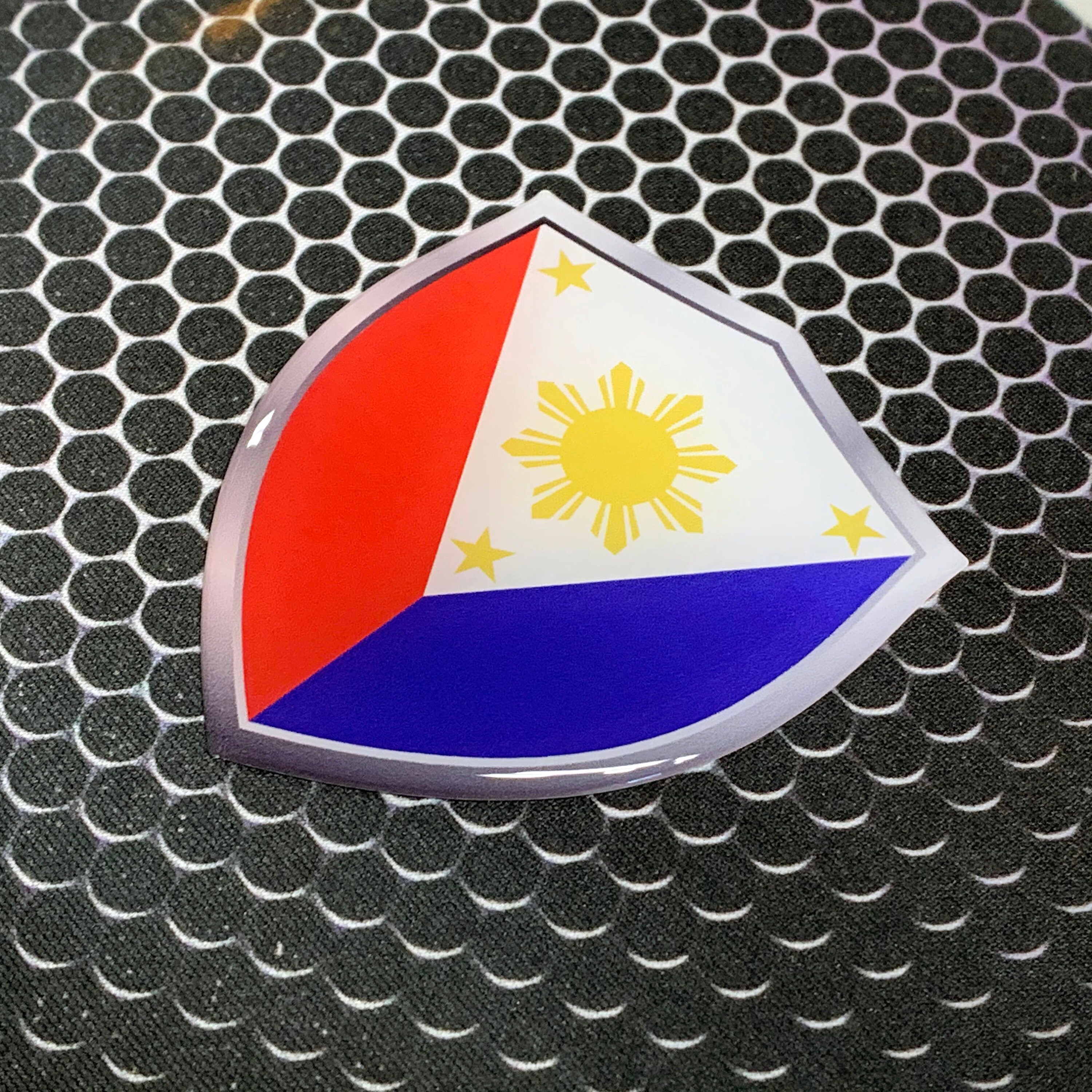 Philippines Shield Flag Proud Domed Decal Emblem Flexible Car | Etsy