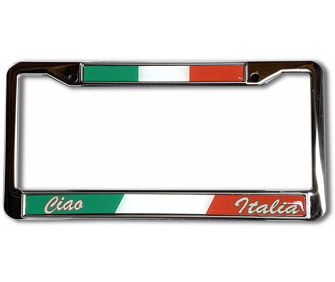 Italia Flag Steel License Plate Frame - US Standard Size - Etsy