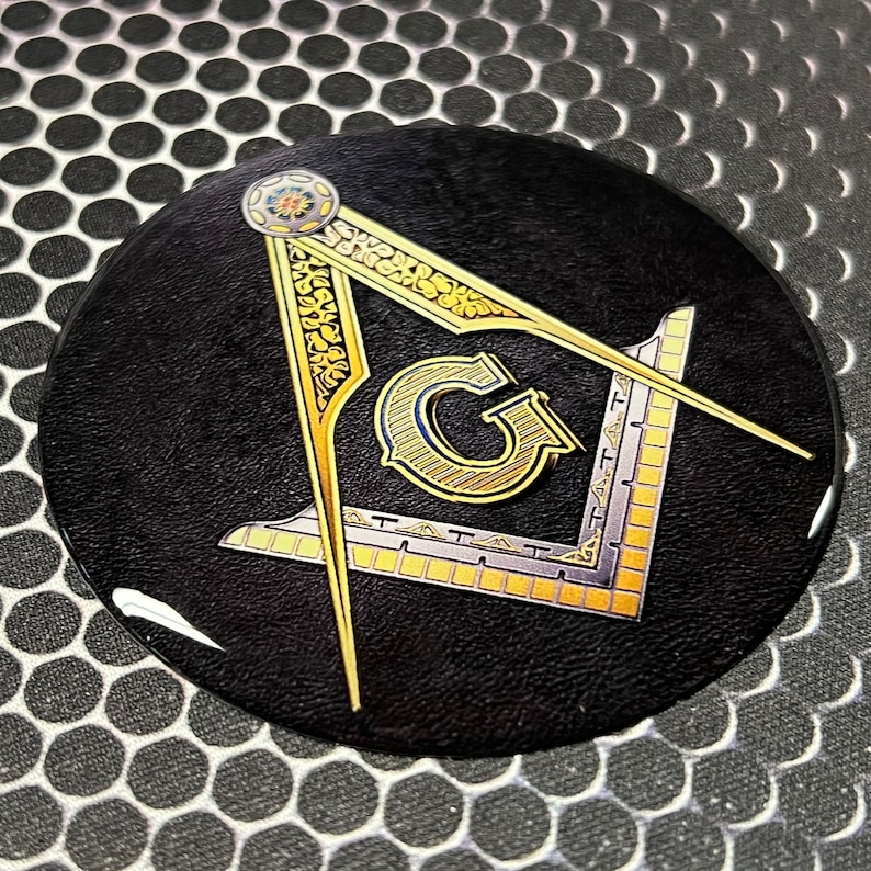Mason Masonic Freemason Domed Decal Car Emblem 3D Sticker - Etsy