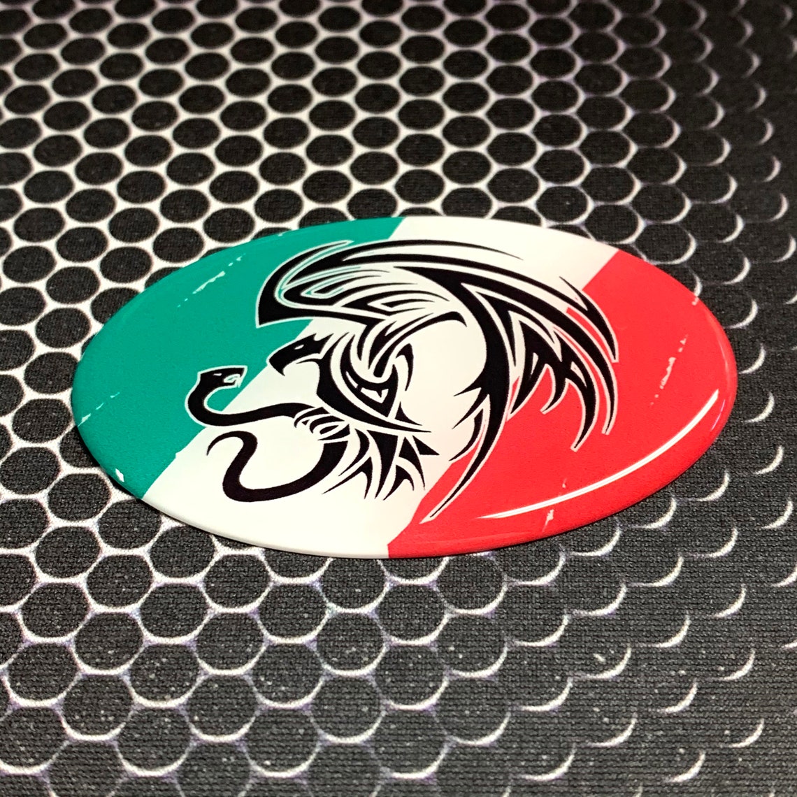 Mexico Emblem Proud Car Oval Domed sticker 3D 3x 2 | Etsy