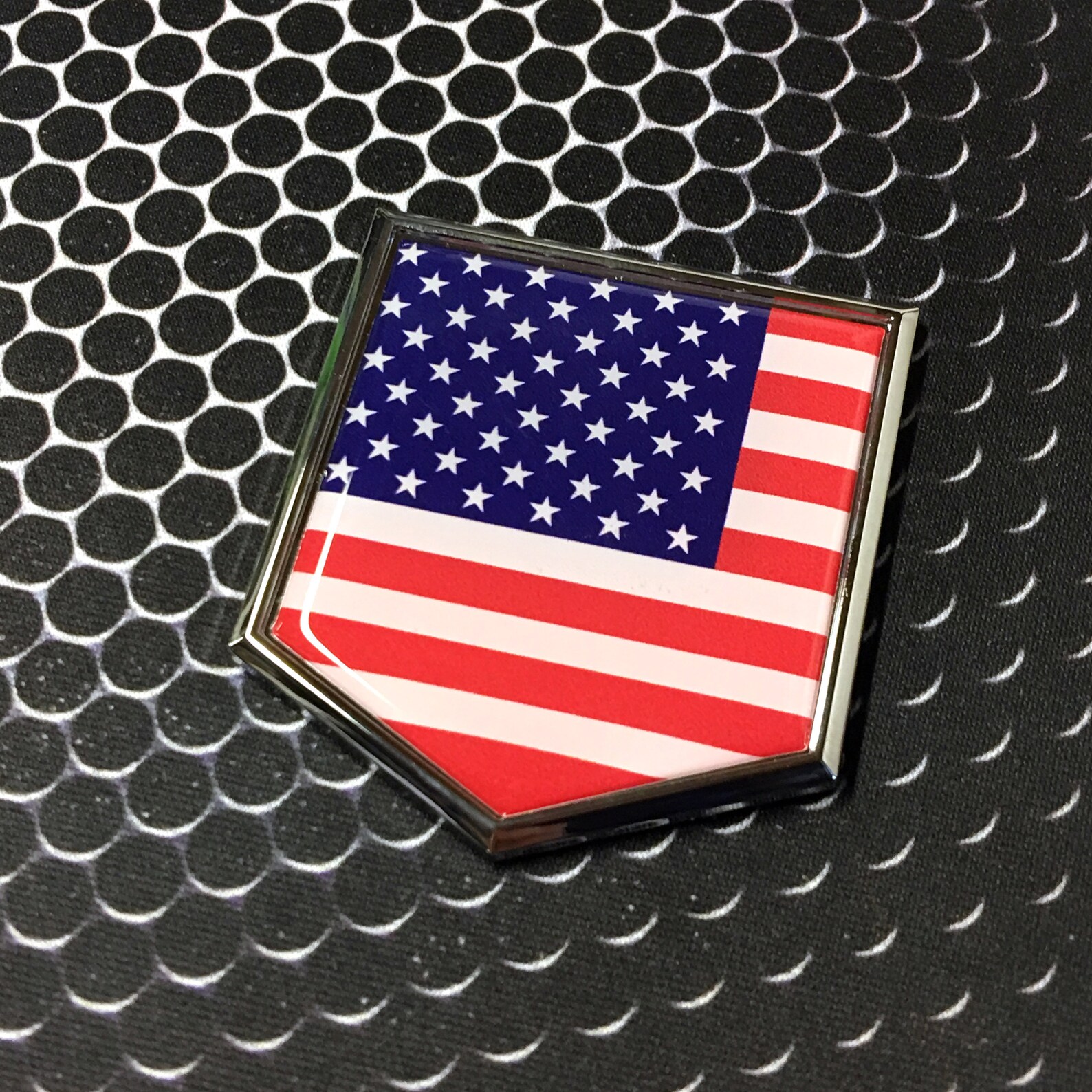 USA America Flag Domed CHROME Emblem Proud Flag Car 3D Sticker - Etsy
