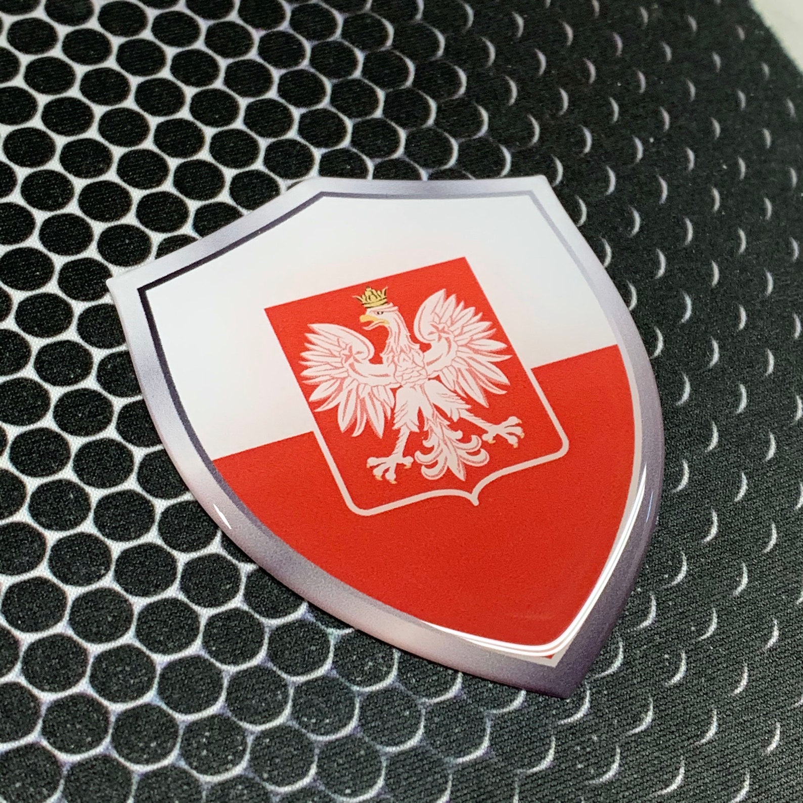 Poland Shield Flag Proud Domed Decal Emblem Flexible Car - Etsy UK