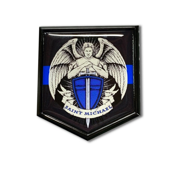 St Michael Police Decal - Etsy