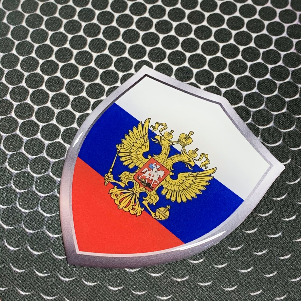 Russia Shield Flag Proud Domed Decal Emblem Flexible Car | Etsy