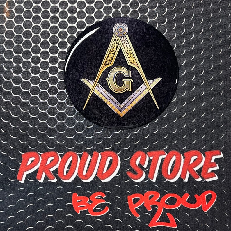 Mason Masonic Freemason Domed Decal Car Emblem 3D Sticker - Etsy